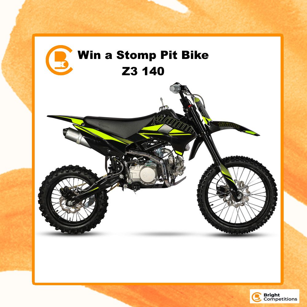 Win a Stomp Pit Bike Z3 -140 Big Wheel 17/14 (2022 Model) - Bright ...