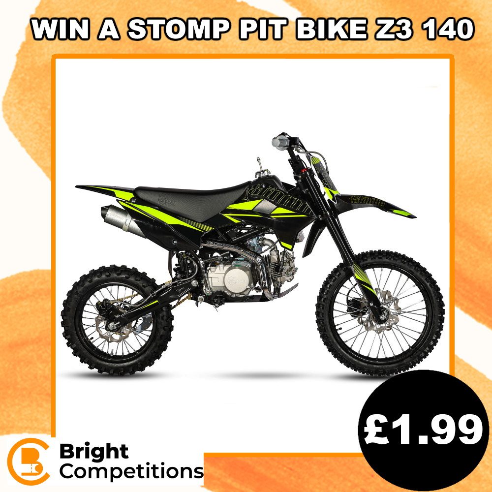 Win a Stomp Pit Bike Z3 -140 Big Wheel 17/14 (2022 Model) - Bright ...