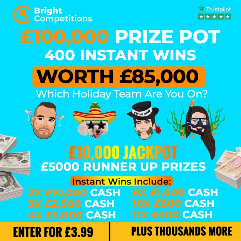 Bright Competitions – Win prizes at a fraction of the cost!