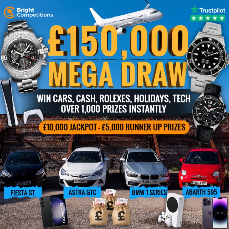 Bright Competitions – Win prizes at a fraction of the cost!