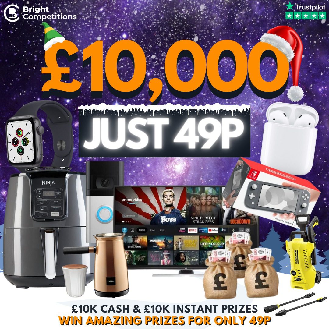 £10,000 for 49p + £10,000 Instant Wins #2 - Bright Competitions
