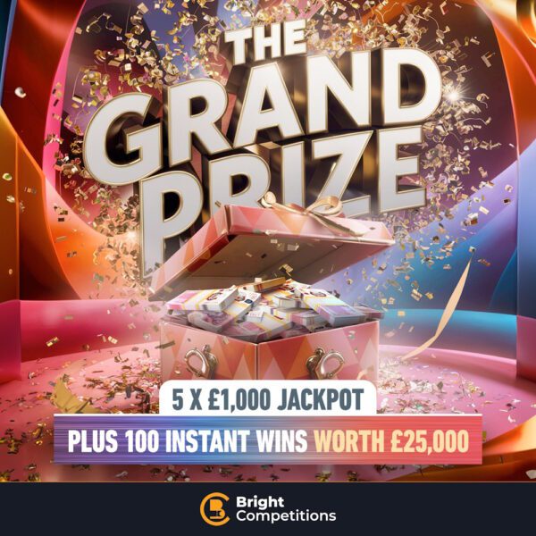 The "GRAND" Prize! 5 Winners of £1,000 + £25,000 Worth of Instant Wins ...