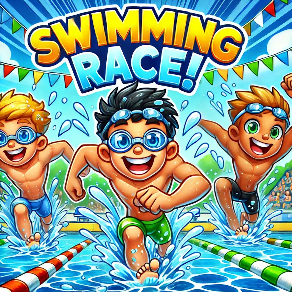 Swimming Race! 82 Instant Wins & 10 Swimmers to Find & £50 Jackpot ...