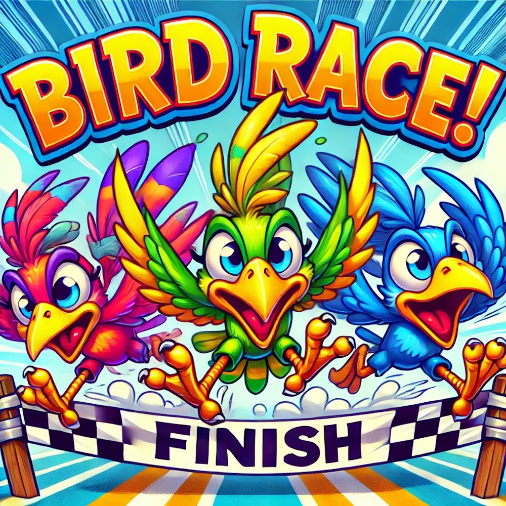 Bird Race Race! 57 Instant Wins & 3 Birds To Be Found & £50 Main Prize ...