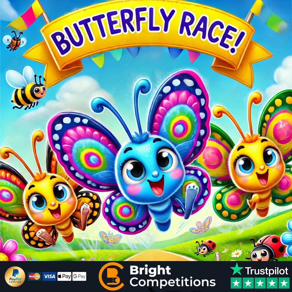 Butterfly Race! 120 Instant Wins & 3 Butterflies To Be Found & £50 Main ...