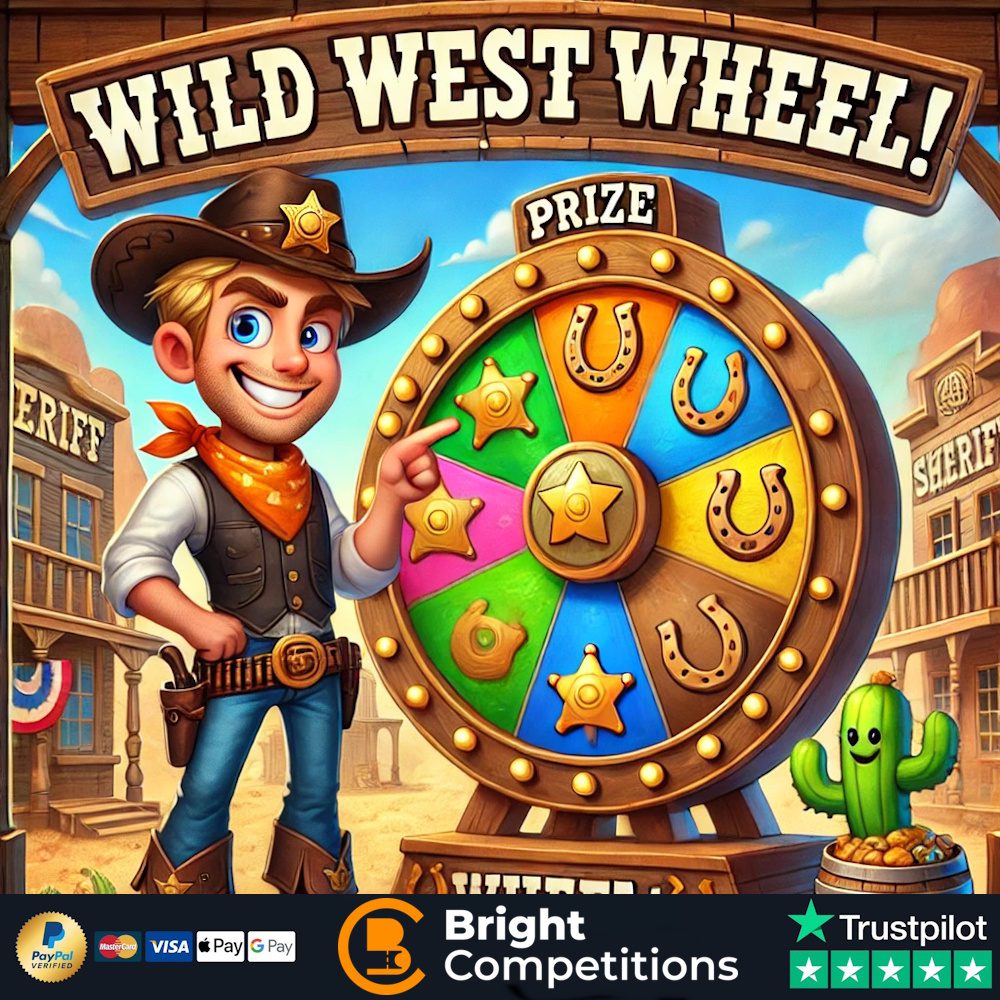Wild West Wheel! 261 Instant Wins, 4 Instant Spins & 1 Main Spin – 65p ...