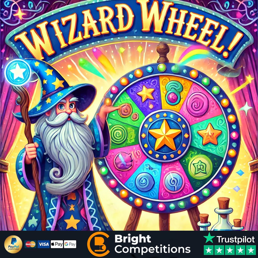 Wizard Wheel - 264 Instant Wins & 4 Spins on the Wheel & £50 Main Prize ...