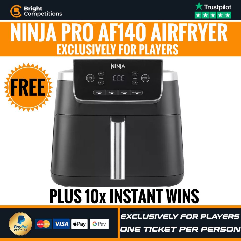 Our FREE Instant Win Competition & Ninja Pro AF140 AirFryer - Bright ...