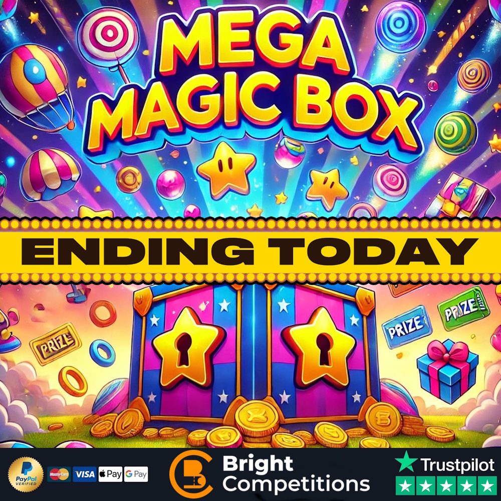 ENDING TODAY - The MEGA Magic Box - 152 Instant Wins, 4 Magic Boxes & Main Prize Magic Box ...
