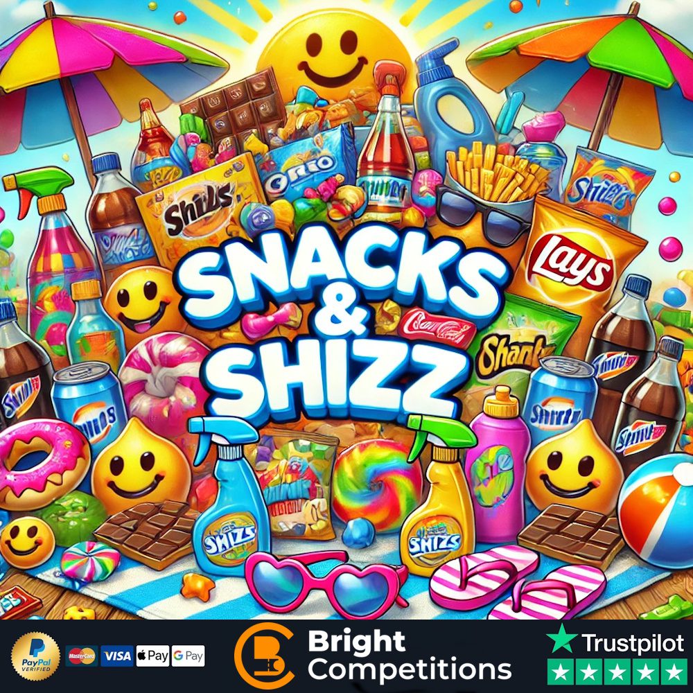 Snacks & Shizz! 45 Instant Wins & £50 Supermarket Voucher Main Prize ...