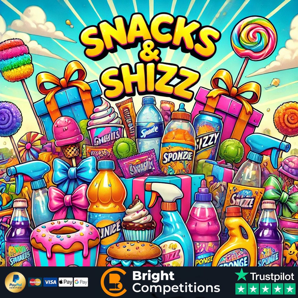 Snacks & Shizz! 50 Instant Wins & £50 Supermarket Voucher Main Prize ...