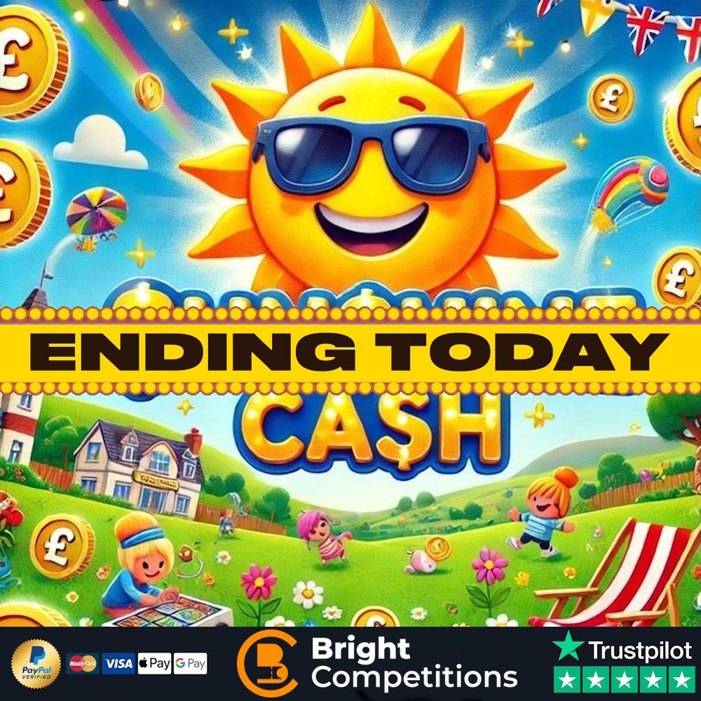 ENDING TODAY - Sunshine Cash - 37 Cash Instant Wins & £200 Jackpot #4 ...