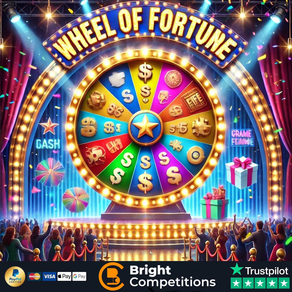 Wheel of Fortune! - 264 Instant Wins & 4 Spins on the Wheel & £50 Main Prize - Bright Competitions