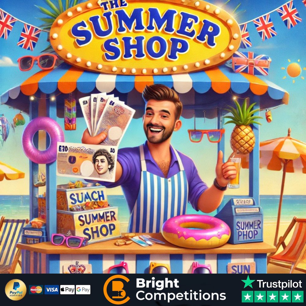 Summer Shop – 120 Instant Wins & £50 Jackpot - Bright Competitions