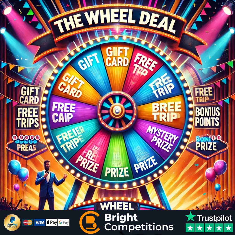 The Wheel Deal! - 264 Instant Wins & 4 Spins on the Wheel & £50 Main ...