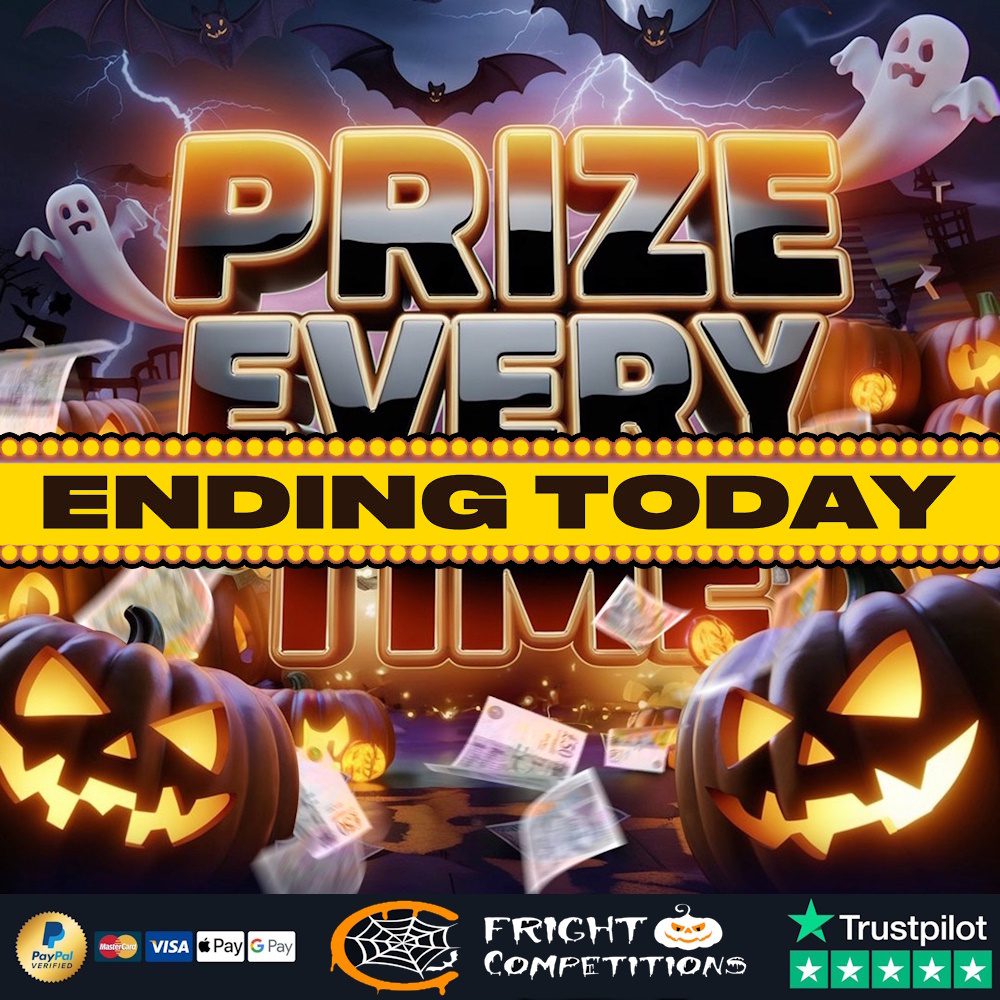 ENDING TODAY - Halloween Prize Every Time - Every Ticket Wins & £250 ...