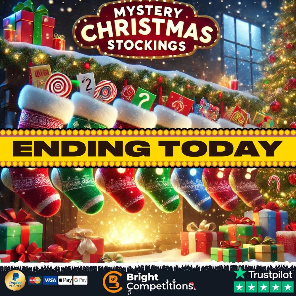 Mystery Christmas Stocking – £7.5k Instants & £250 Main Prize - Bright ...