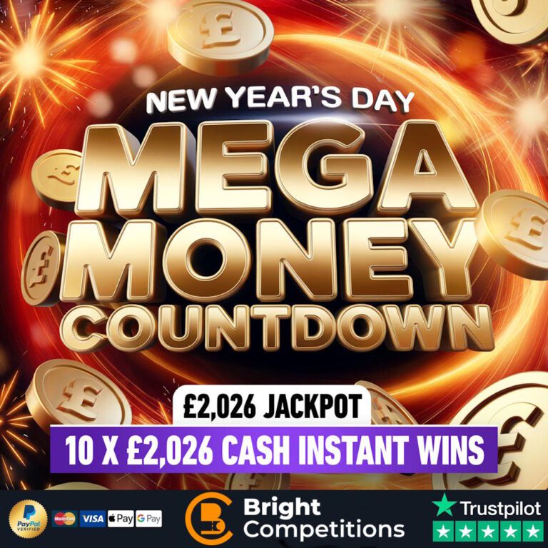 New Years Day Mega Money Countdown - 10x £2,026 Instants / £2,026 ...